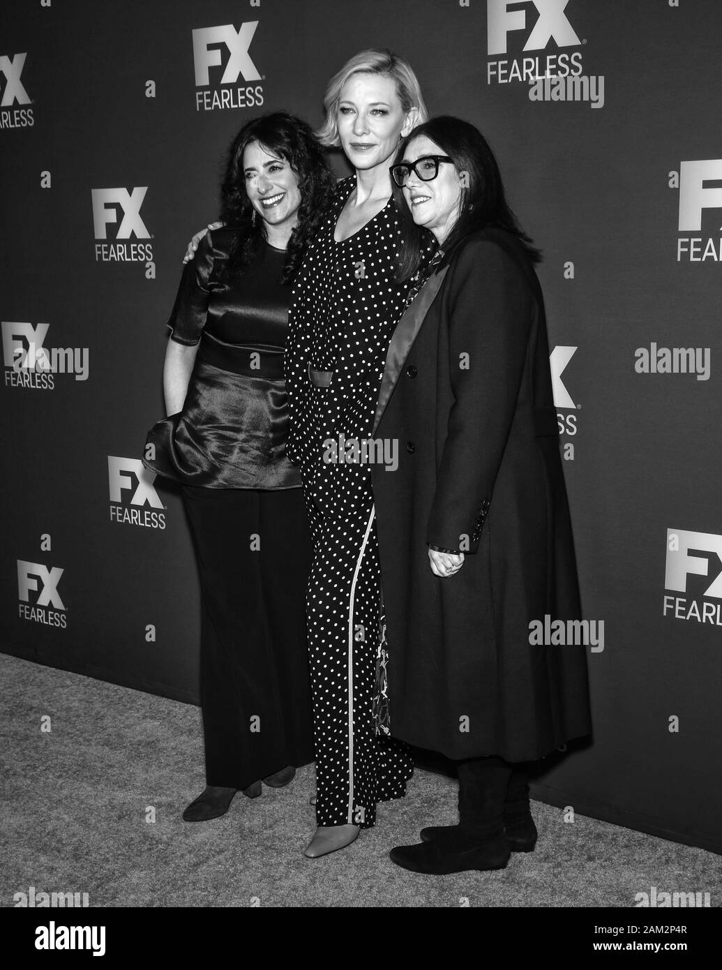Pasadena, CA - January 09, 2020: (L-R) Dahvi Waller, Cate Blanchett ...