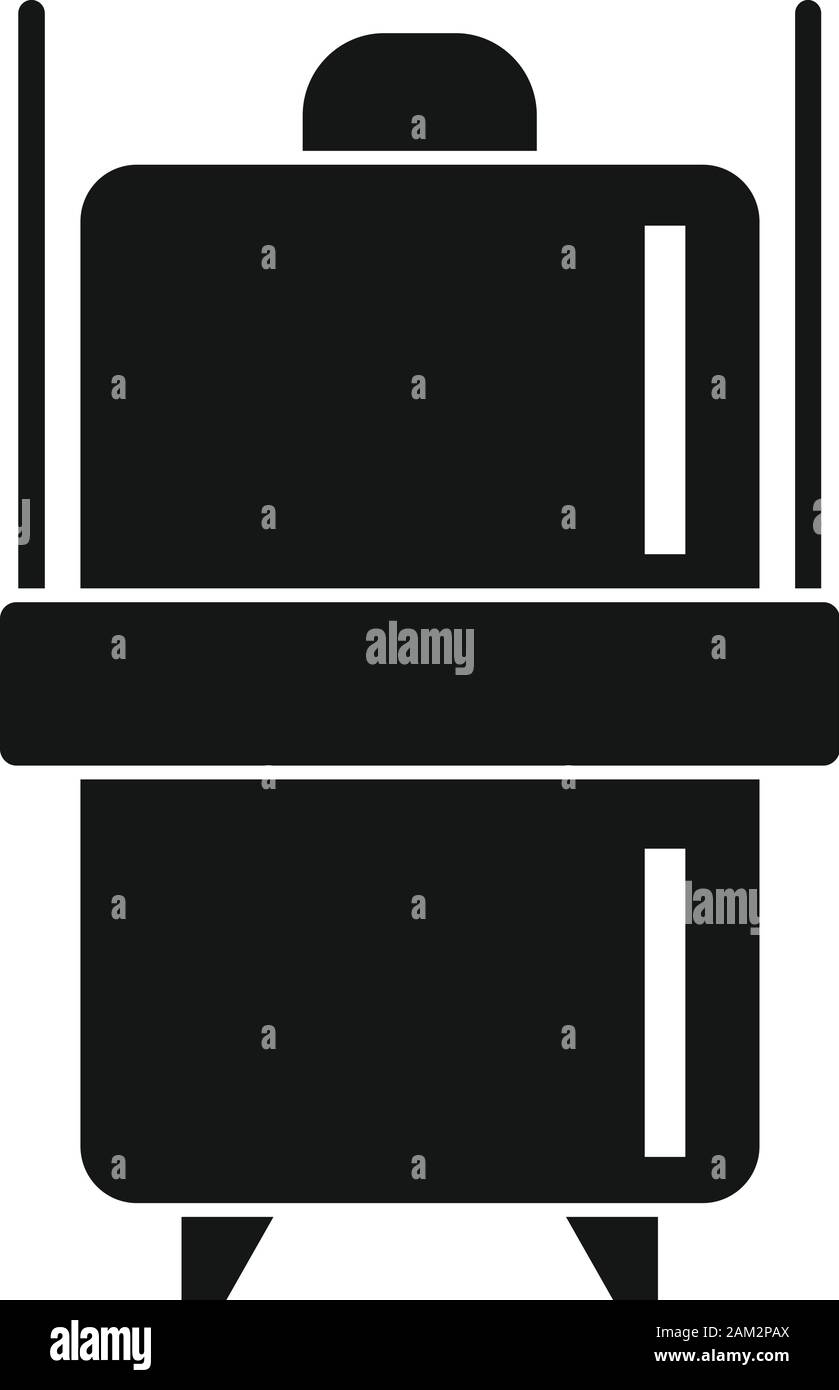 Milk factory steel tank icon. Simple illustration of milk factory steel ...