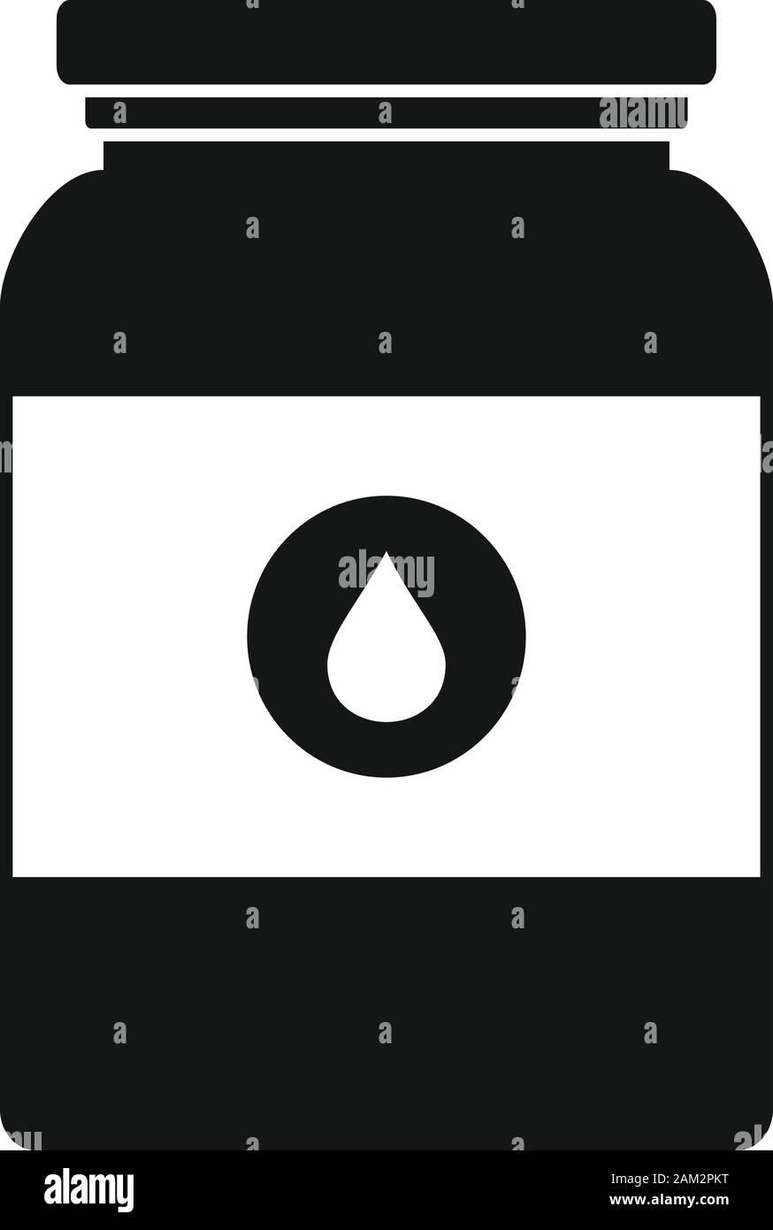 Milk jar icon. Simple illustration of milk jar vector icon for web ...