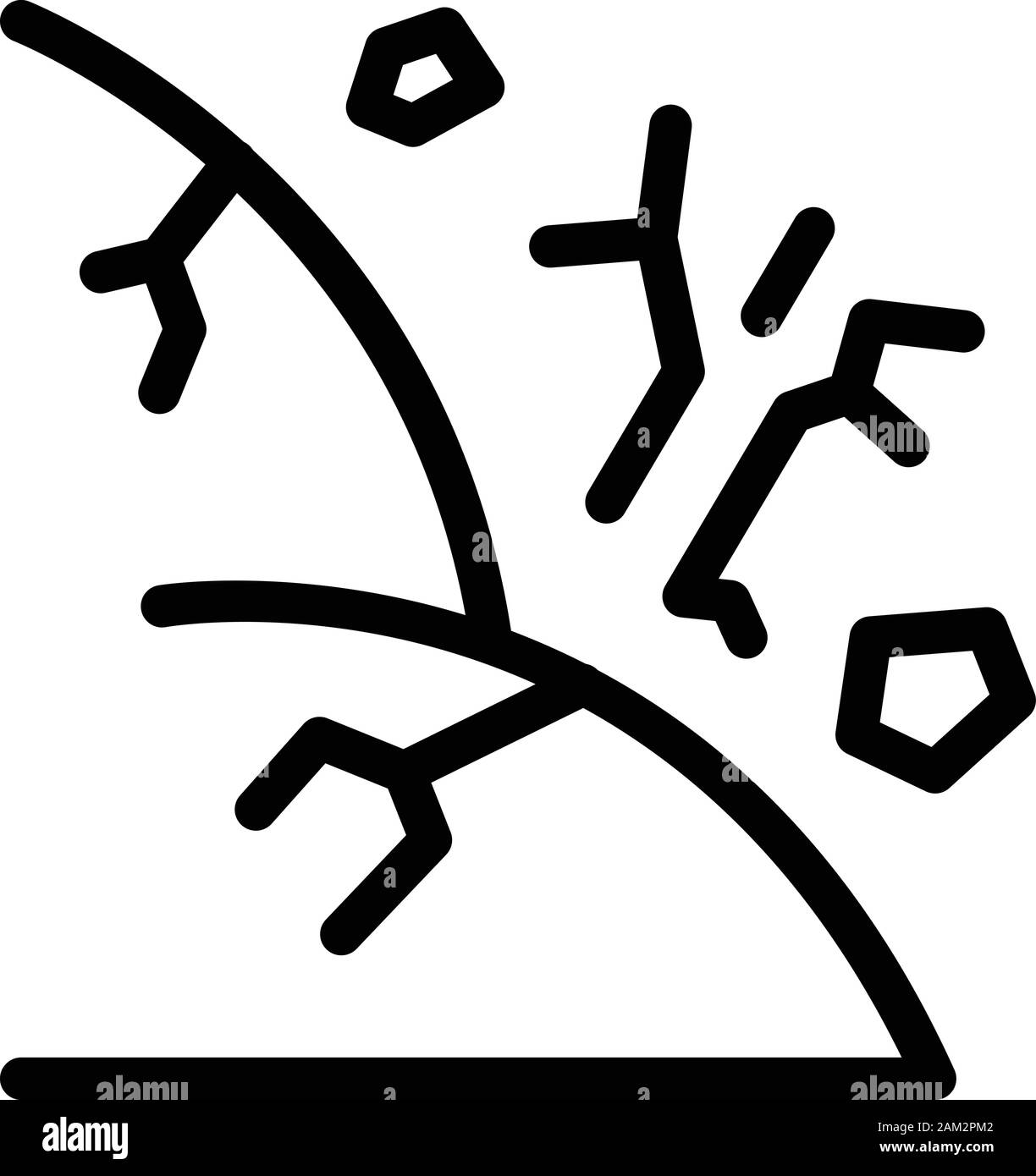 Landslide isolated on white Black and White Stock Photos & Images - Alamy