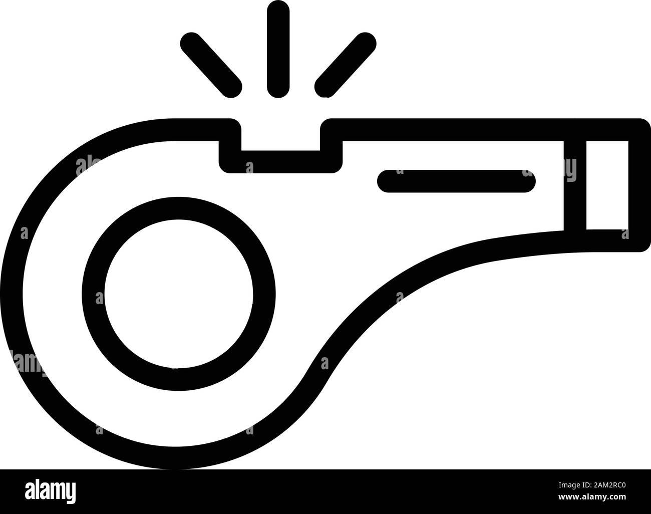 Referee whistle icon, outline style Stock Vector Image & Art - Alamy