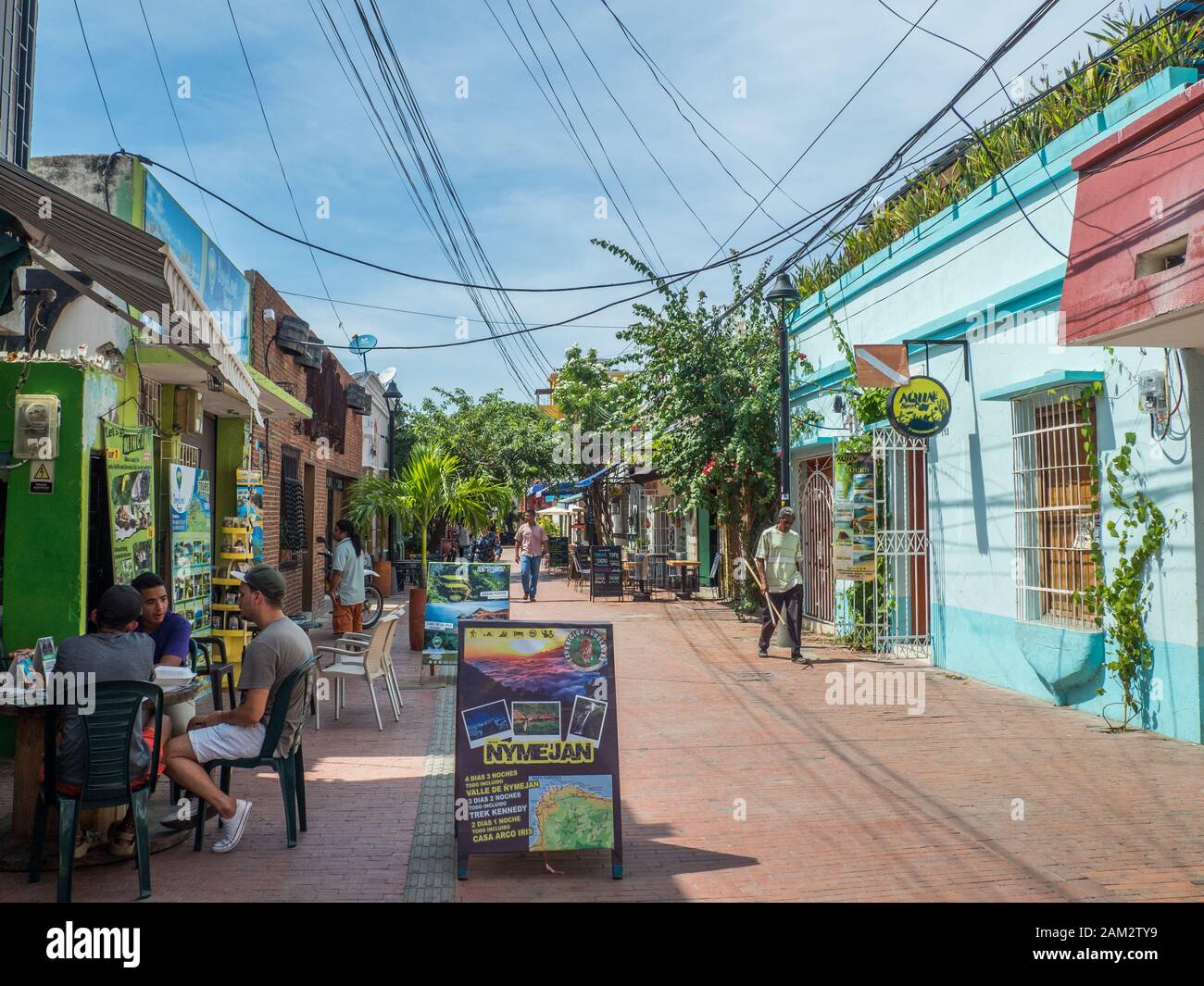 Santa Marta, Colombia - November 12, 2019 - People in the street in ...