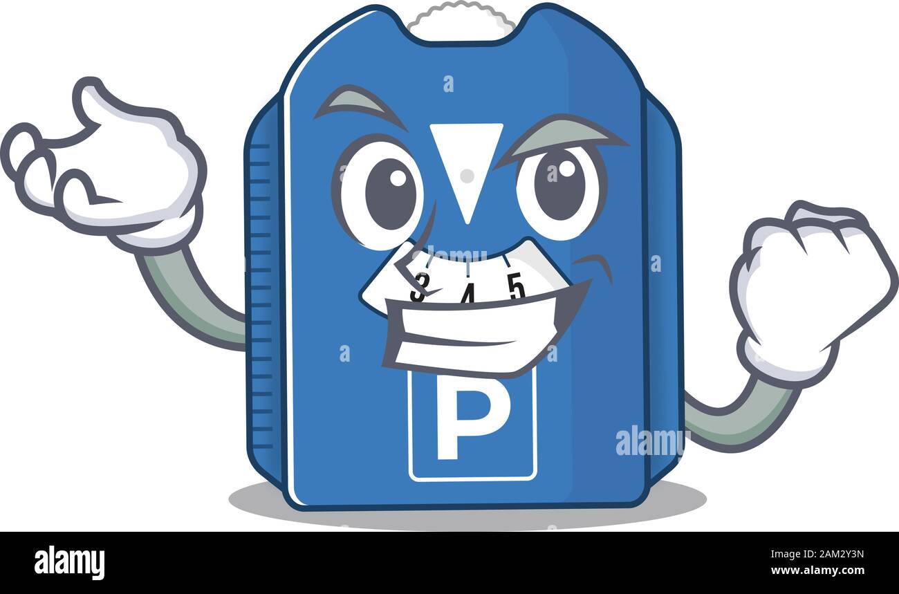 Waving friendly parking disc cartoon character design Stock Vector ...