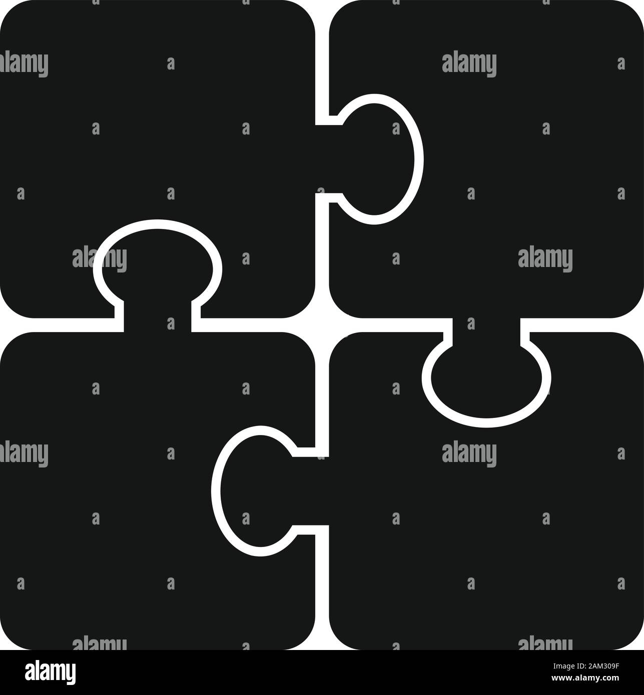 Development puzzle icon. Simple illustration of development puzzle ...