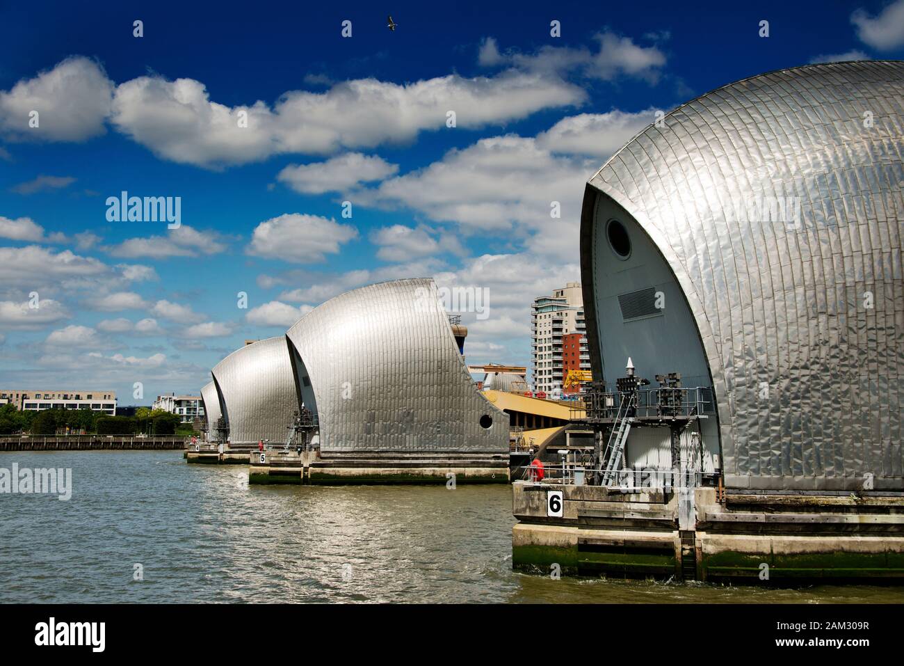 Image of Thames Barrier London UK Stock Photo - Alamy
