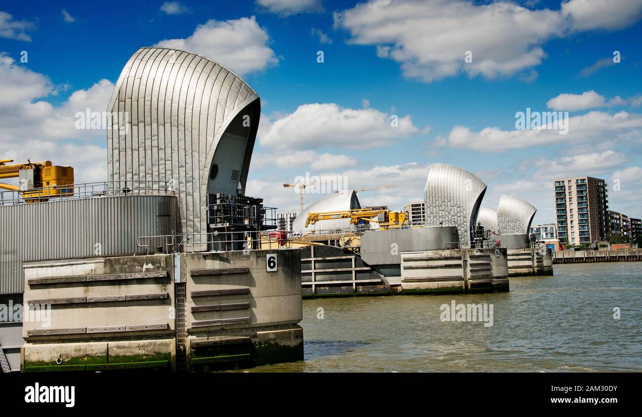 Image of Thames Barrier London UK Stock Photo - Alamy