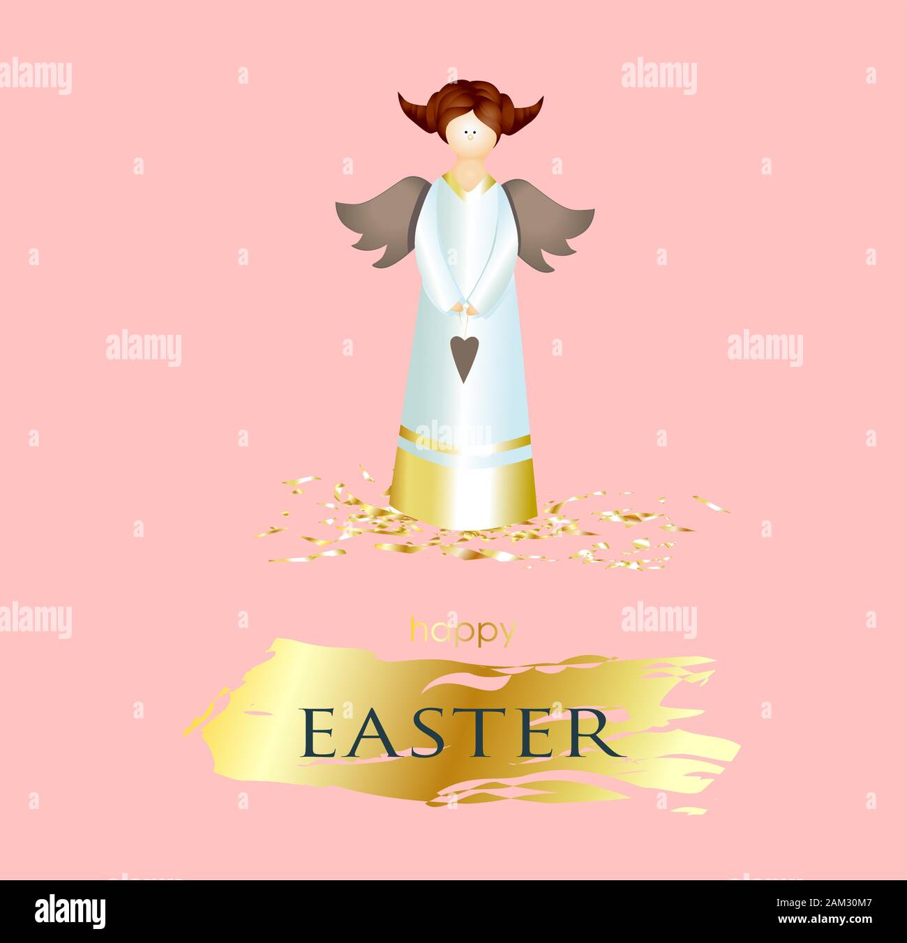 Easter banner. square poster, postcard, background with text happy ...