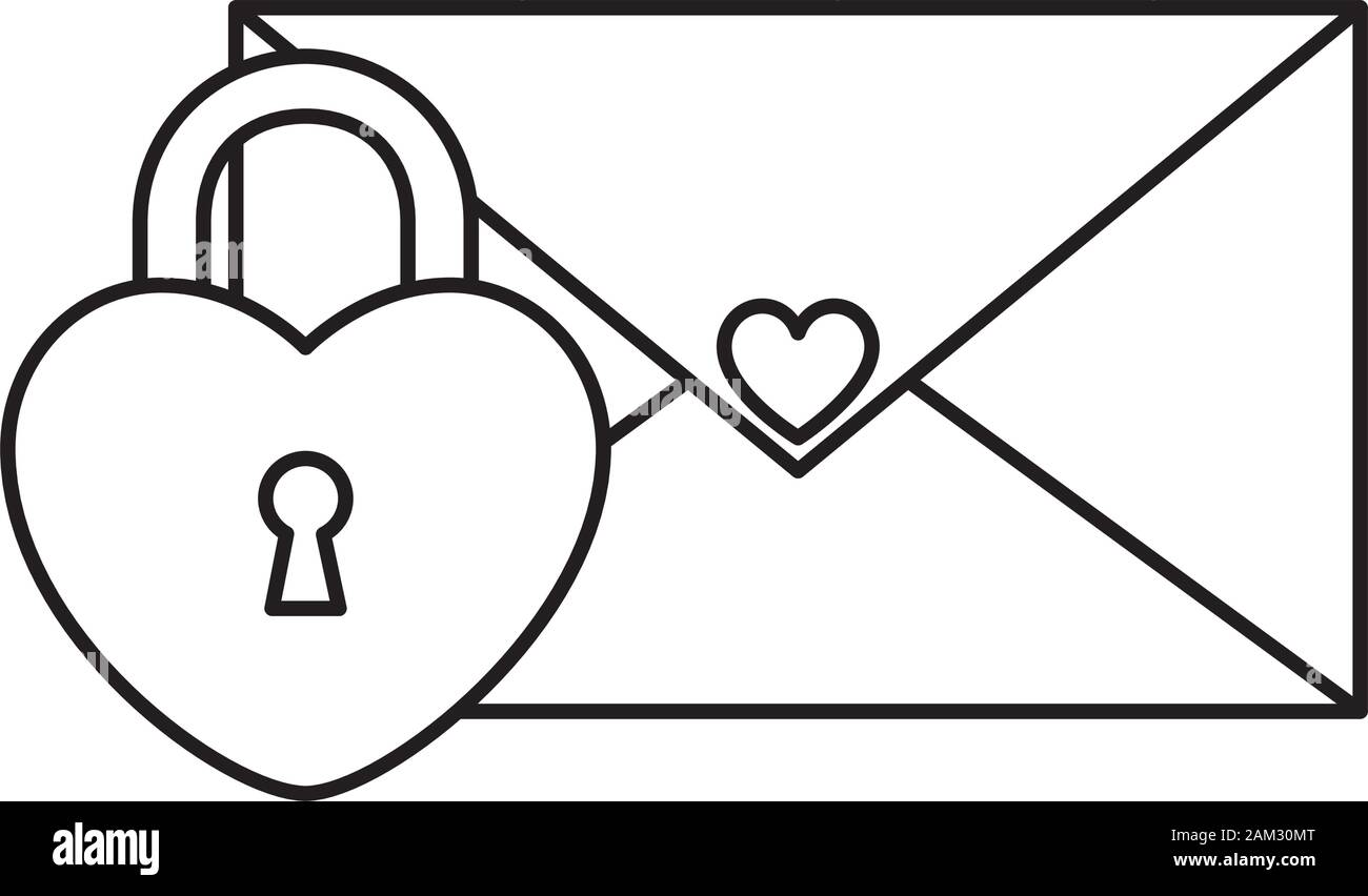 Heart shape lock padlock Black and White Stock Photos & Images - Alamy