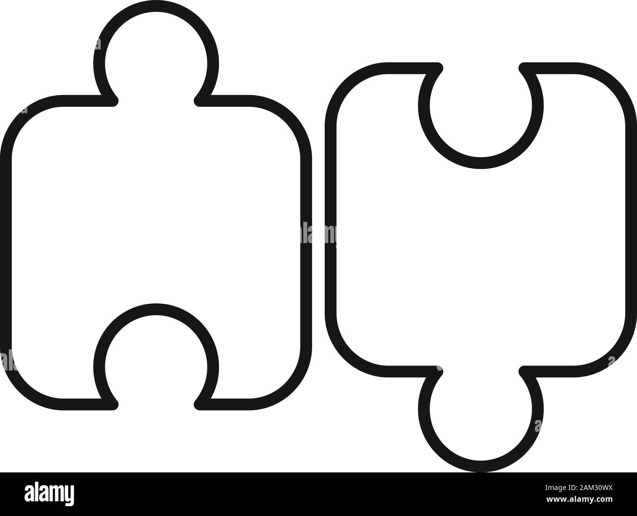 Scheme puzzle icon. Outline scheme puzzle vector icon for web design isolated on white ...