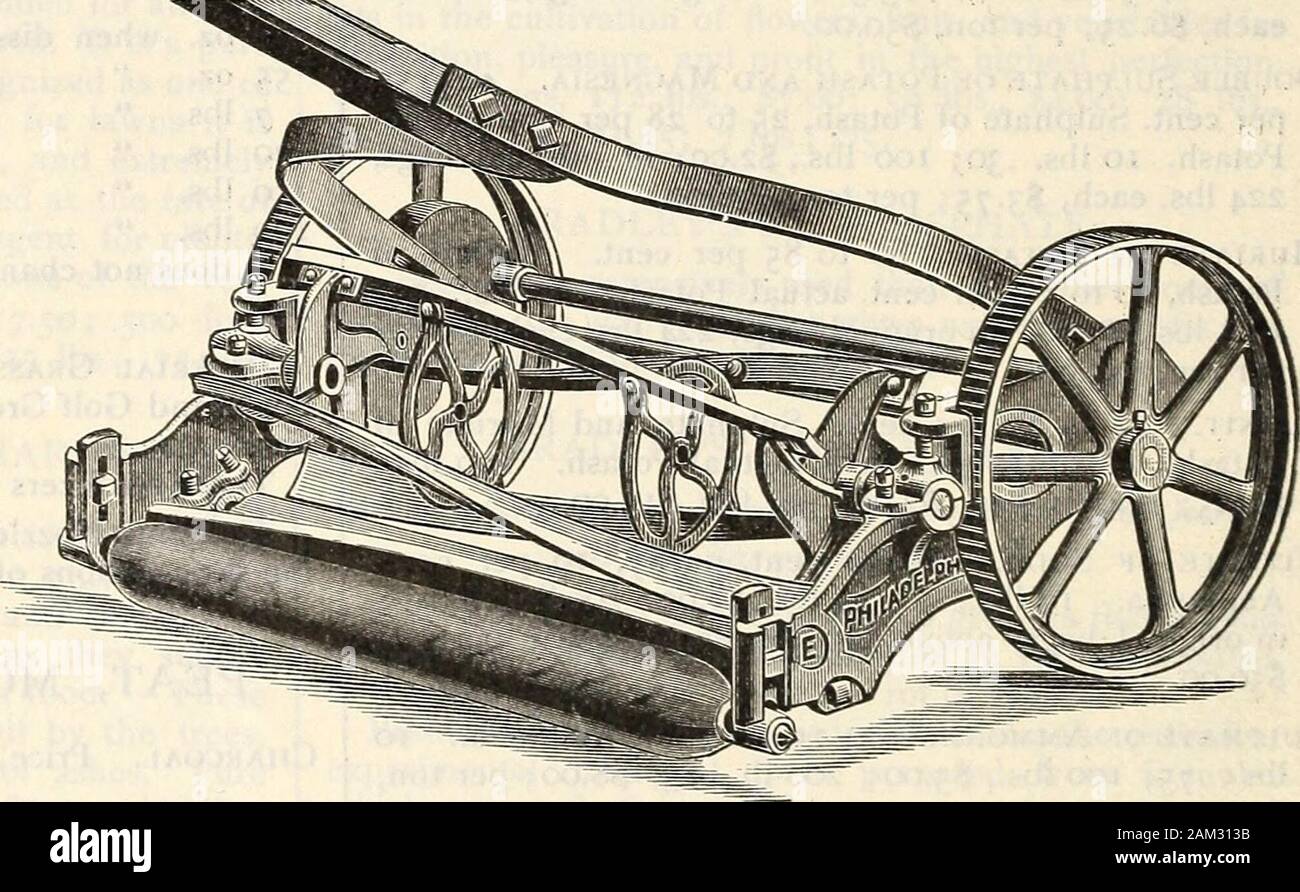 Old fashioned lawn mower hi-res stock photography and images - Alamy