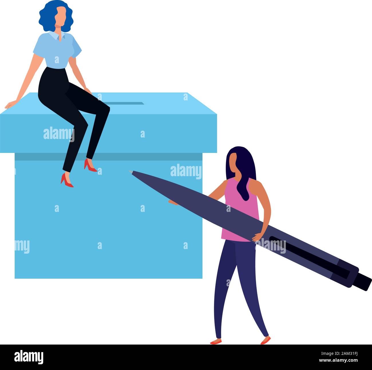 Women suffrage ballot box hi-res stock photography and images - Alamy