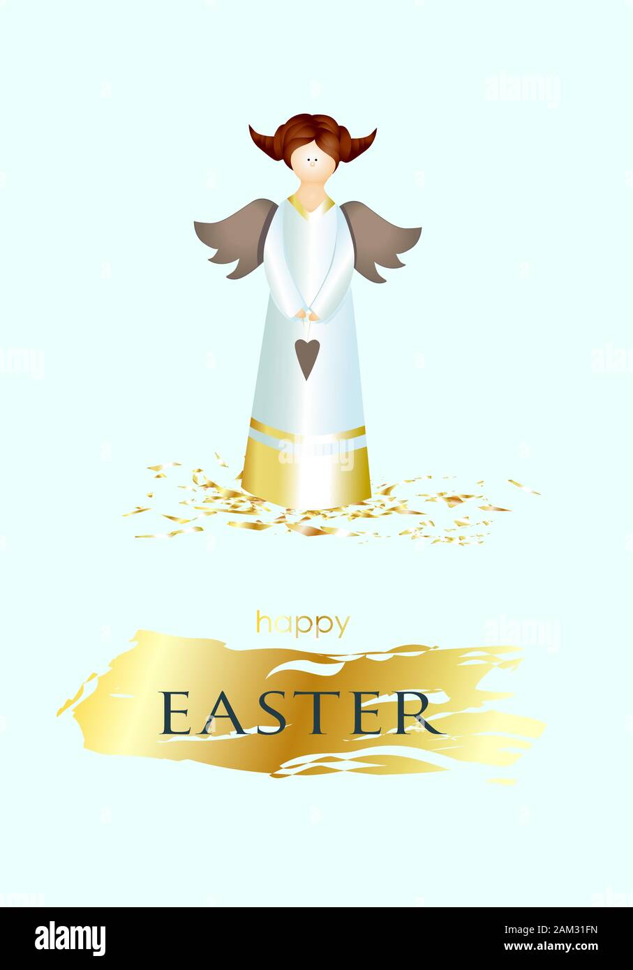 Angel face poster Stock Vector Images - Alamy