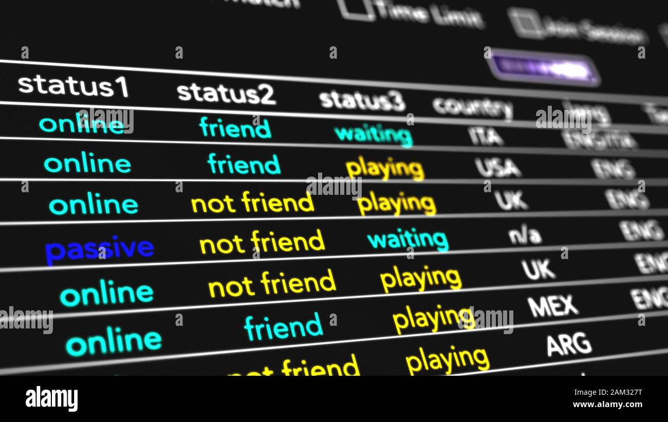 Video Game Multiplayer Fictional Display Simulation Illustration The ...