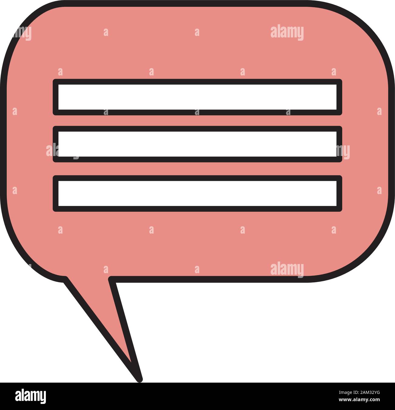speech bubble communication isolated icon Stock Vector Image & Art - Alamy