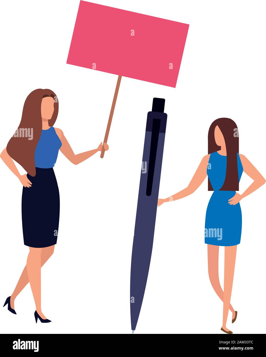 Protest pen Stock Vector Images - Alamy