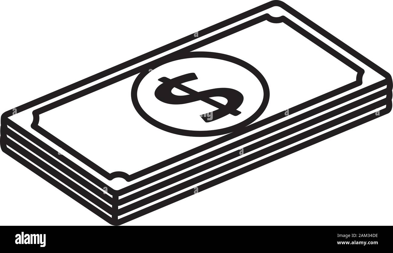 Money Stack Silhouette