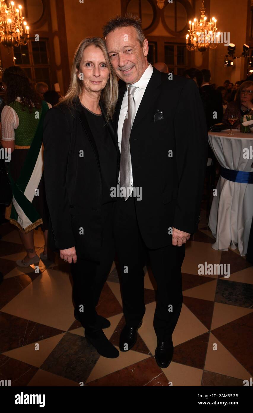 10 January 2020, Bavaria, Munich: Michael Roll, actor and his wife ...
