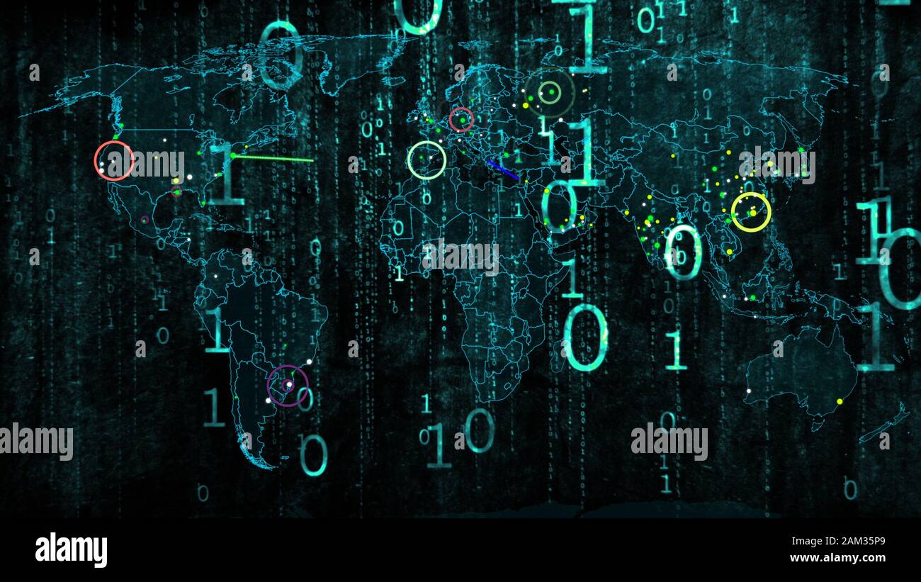 Hacker War Modern Warfare Digitial Data Hacking World Concept Stock ...