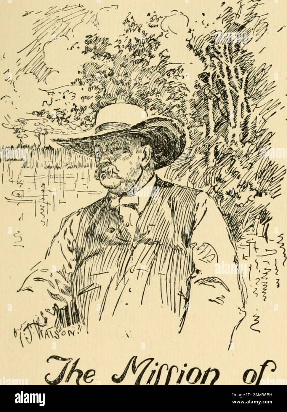 Fishing and shooting sketches Stock Photo - Alamy