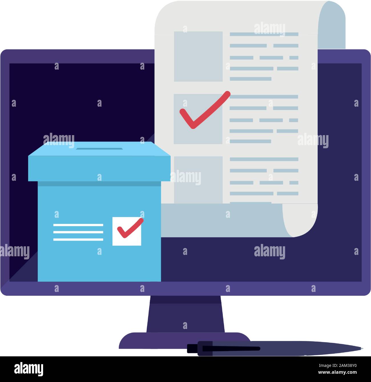 Election tech Stock Vector Images - Alamy