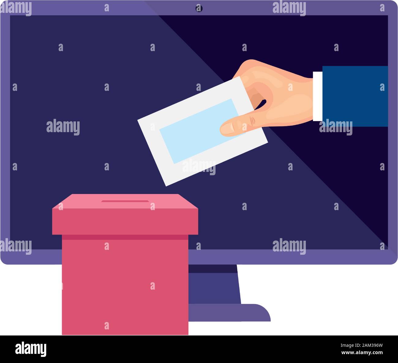 Electronic urn Stock Vector Images - Alamy