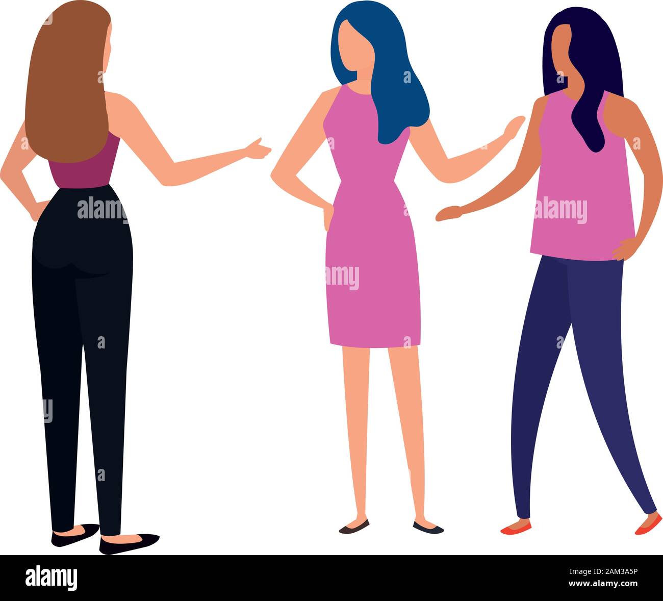 group of business people elegant avatar character Stock Vector Image ...