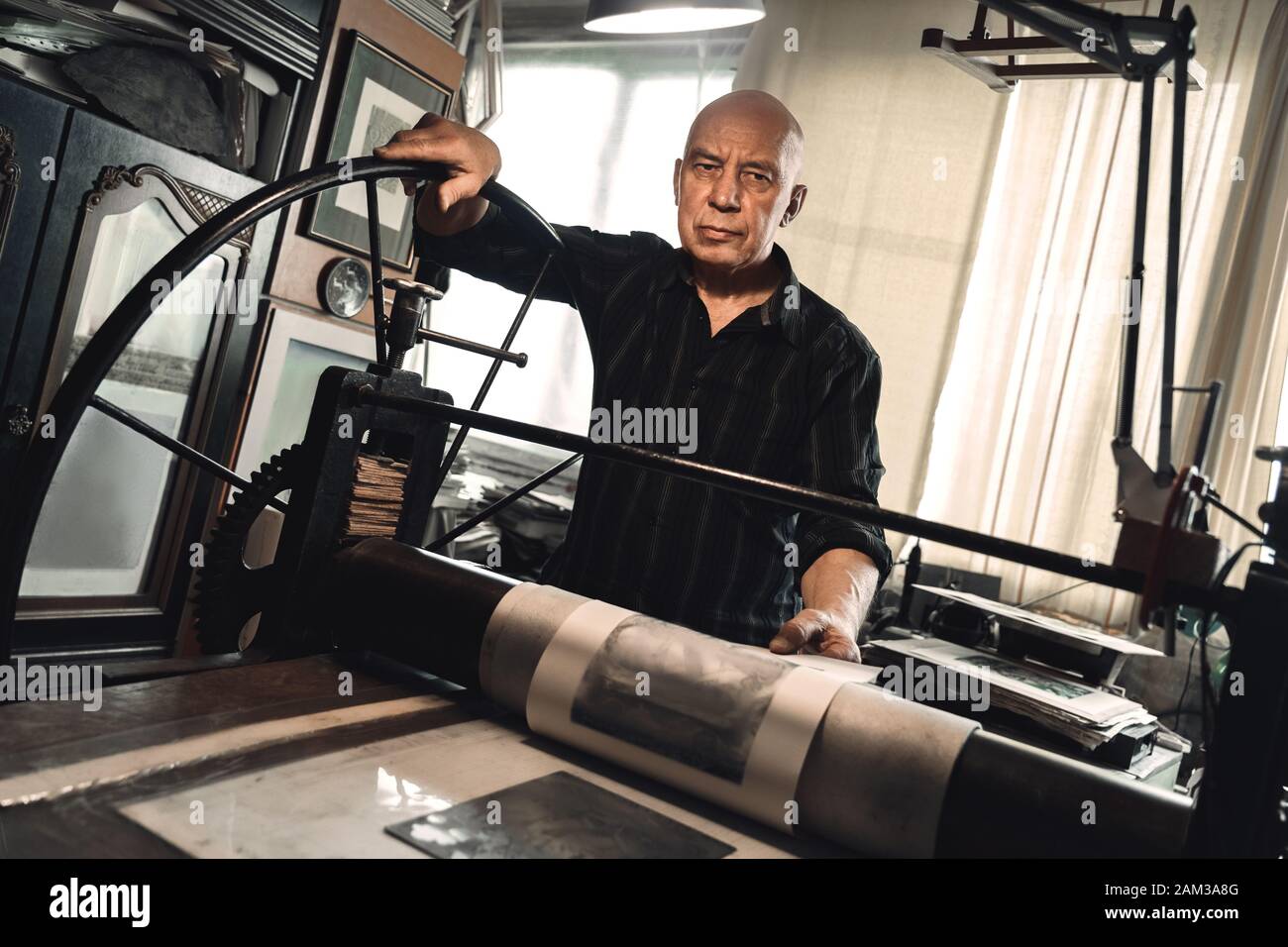 Lithography press hi-res stock photography and images - Alamy