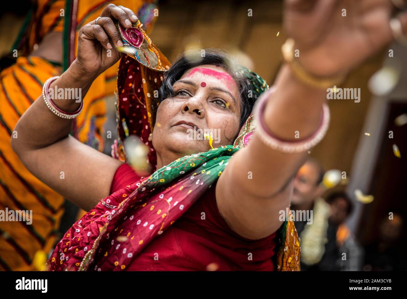 Dancing during holi festival hi-res stock photography and images - Alamy