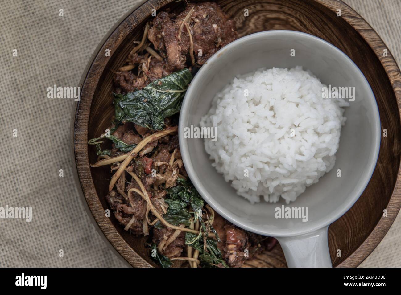 Thai Spicy food, Spicy Stir Fried Deep Fish Fillet with Herbs ...