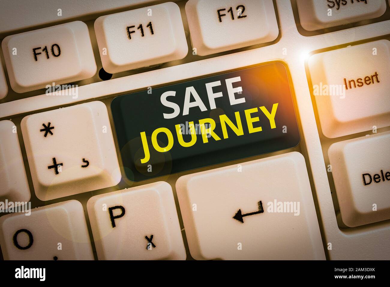 Conceptual hand writing showing Safe Journey. Concept meaning polite ...