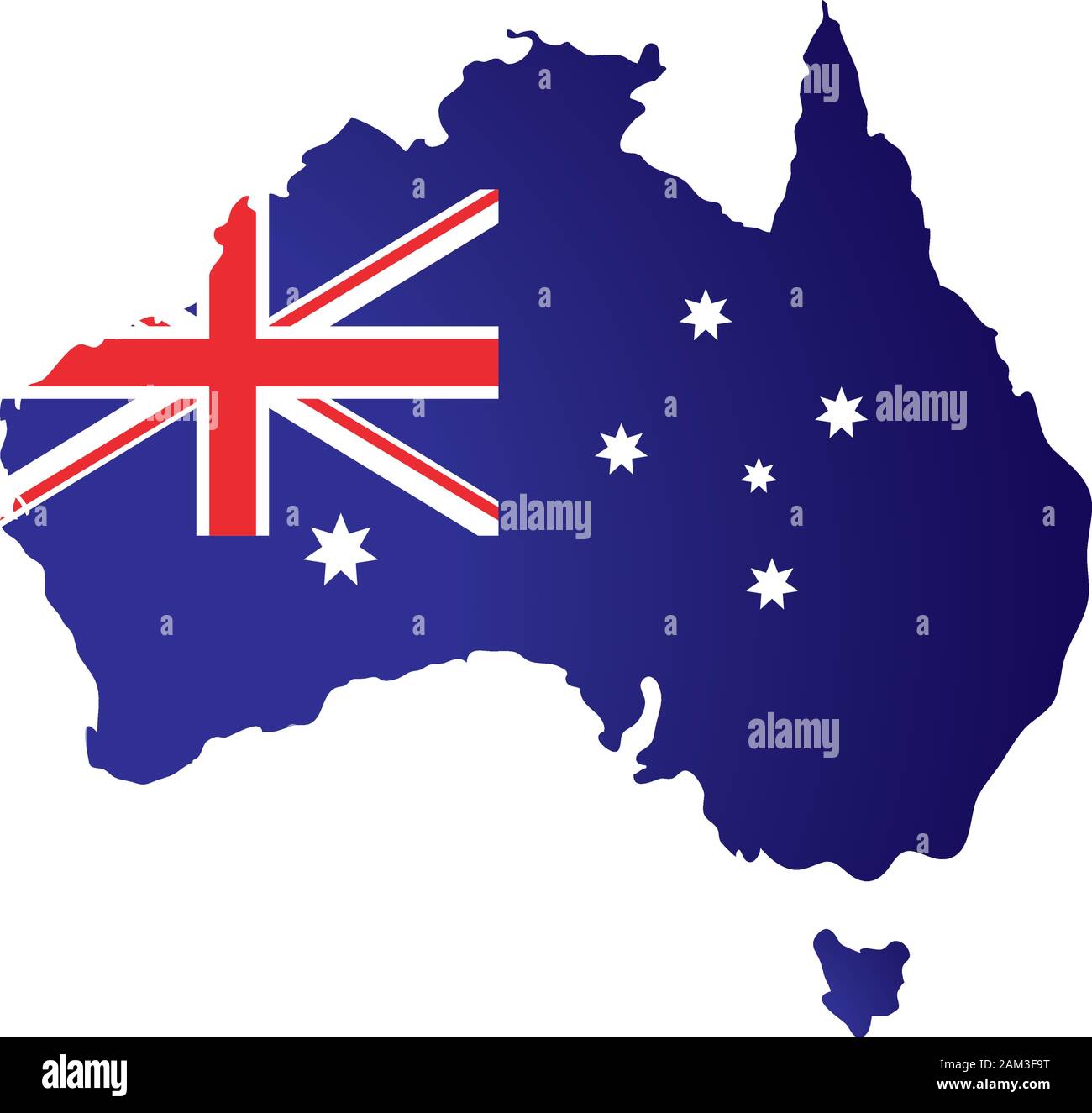 map of australia with flag isolated icon Stock Vector Image & Art - Alamy