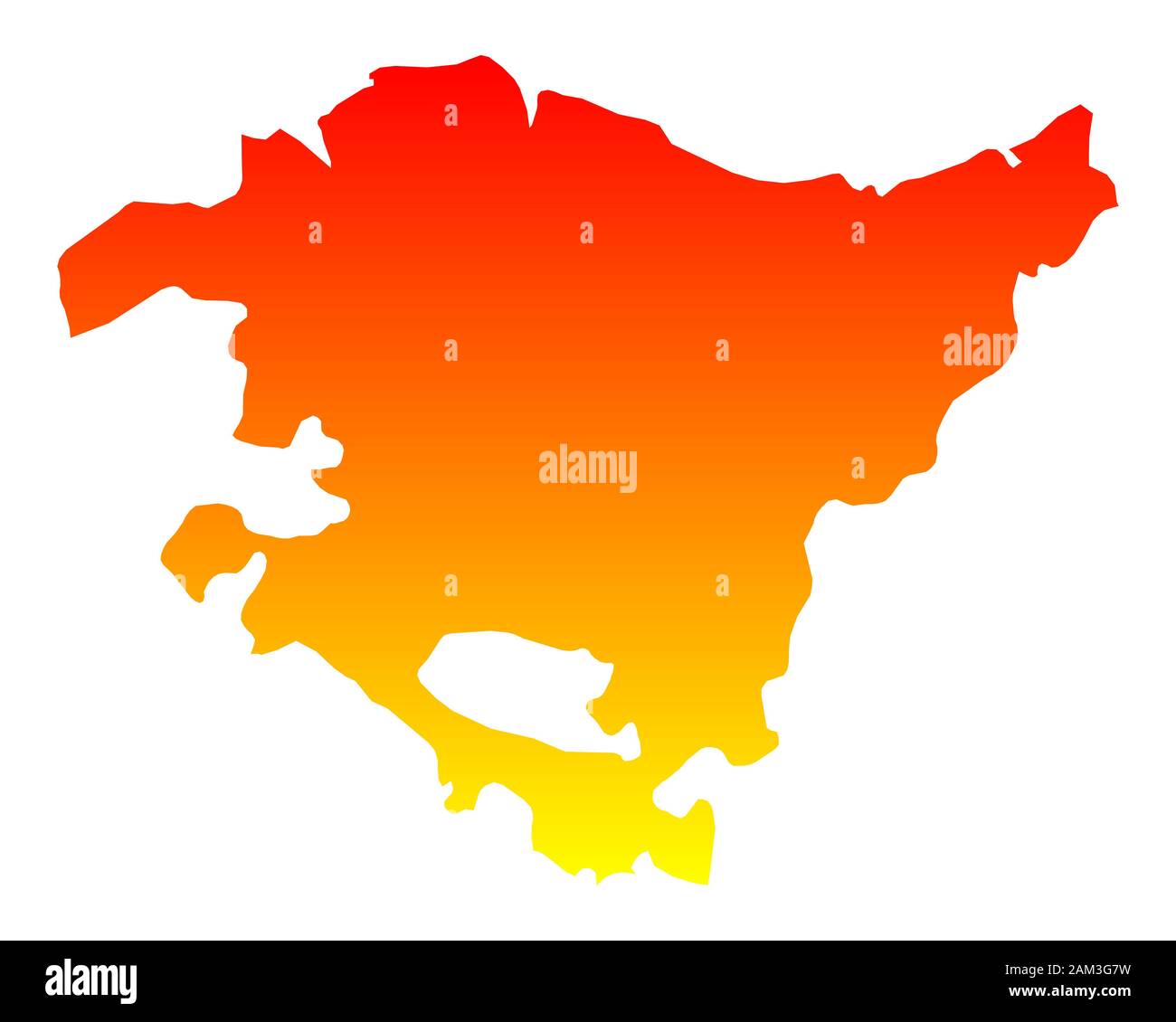 Map of Basque Country Stock Photo - Alamy