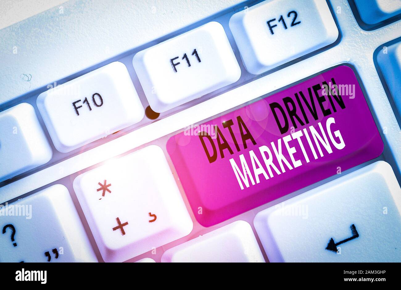 Word writing text Data Driven Marketing. Business photo showcasing ...