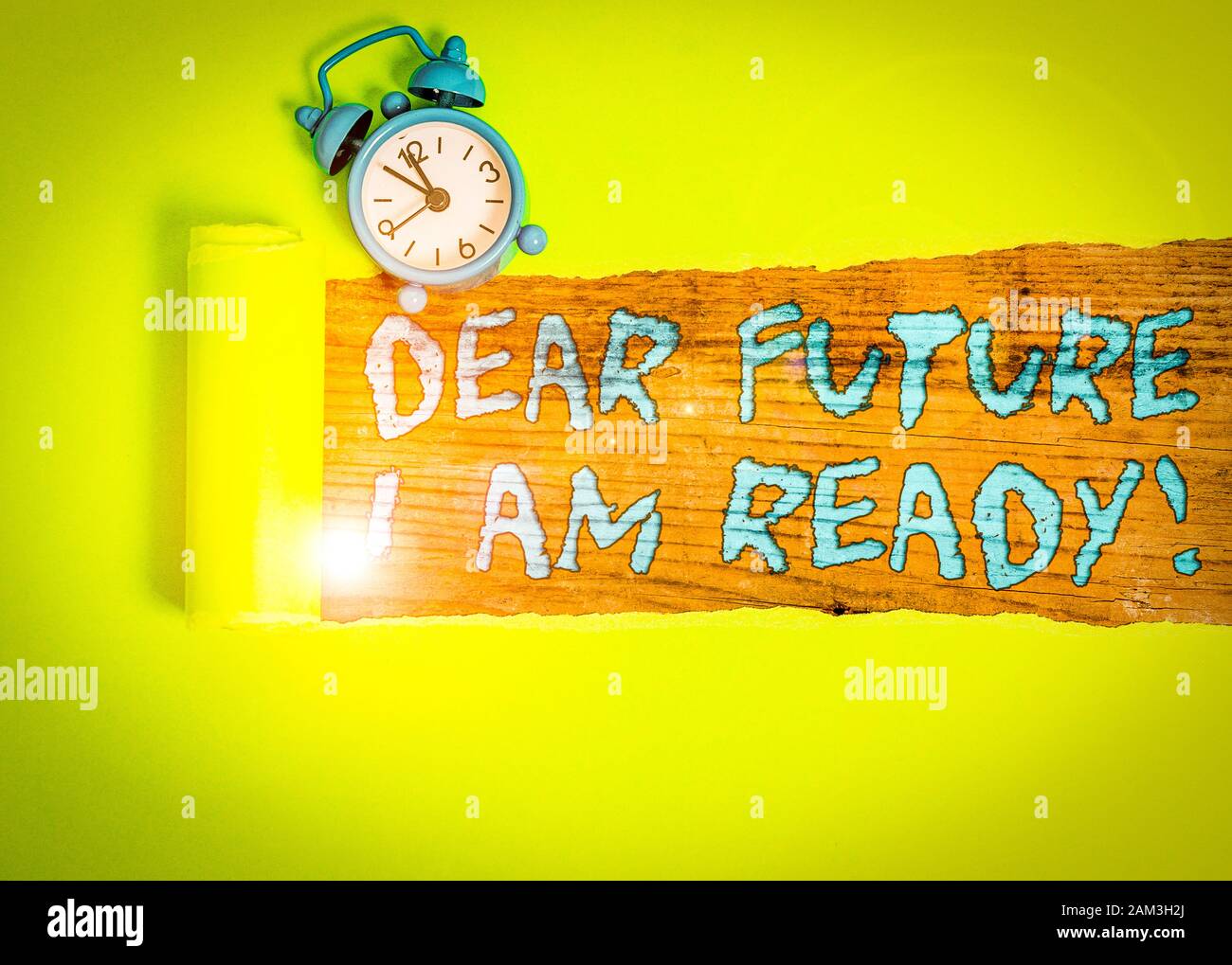 Handwriting text writing Dear Future I Am Ready. Conceptual photo ...