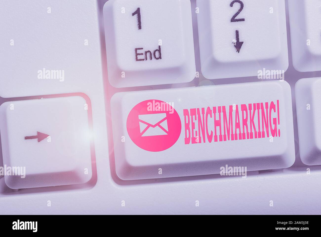 Conceptual Hand Writing Showing Benchmarking Concept Meaning Evaluate