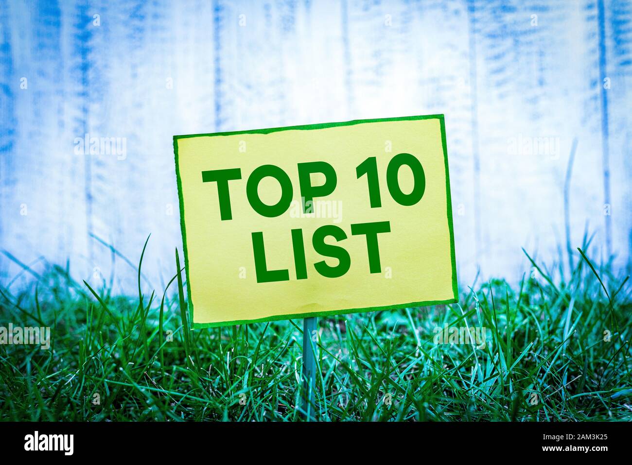 Handwriting text writing Top 10 List. Conceptual photo the ten most ...