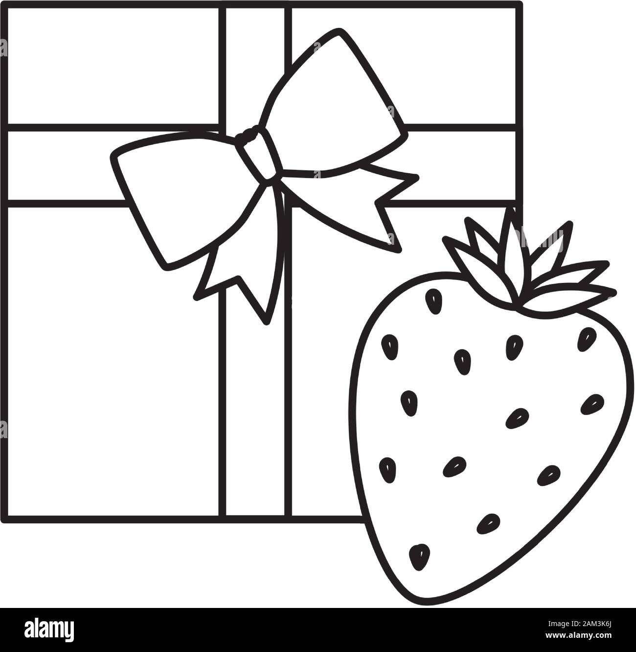 Box of strawberry Black and White Stock Photos & Images - Alamy