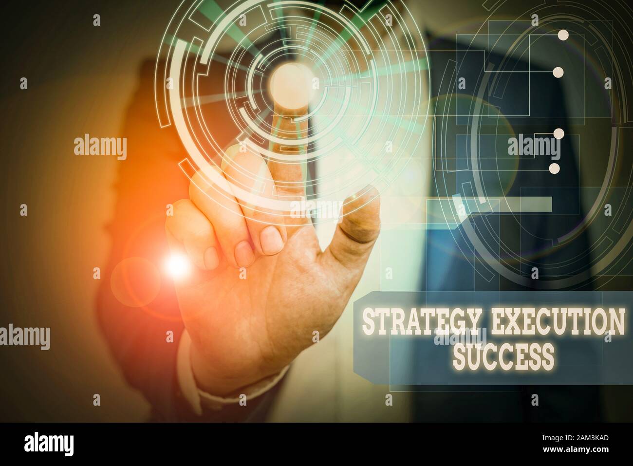 Text sign showing Strategy Execution Success. Business photo text ...