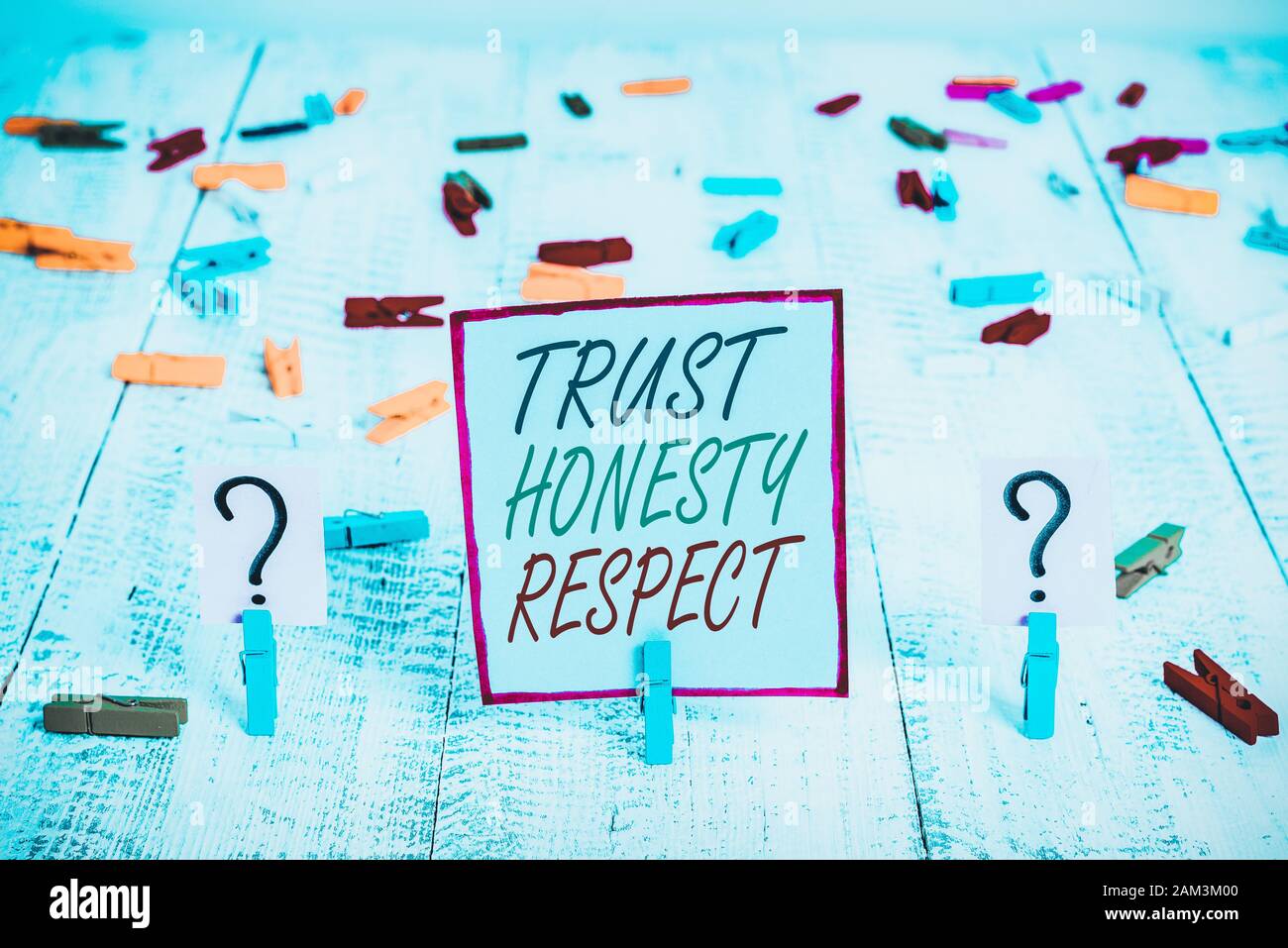 Handwriting text writing Trust Honesty Respect. Conceptual photo ...