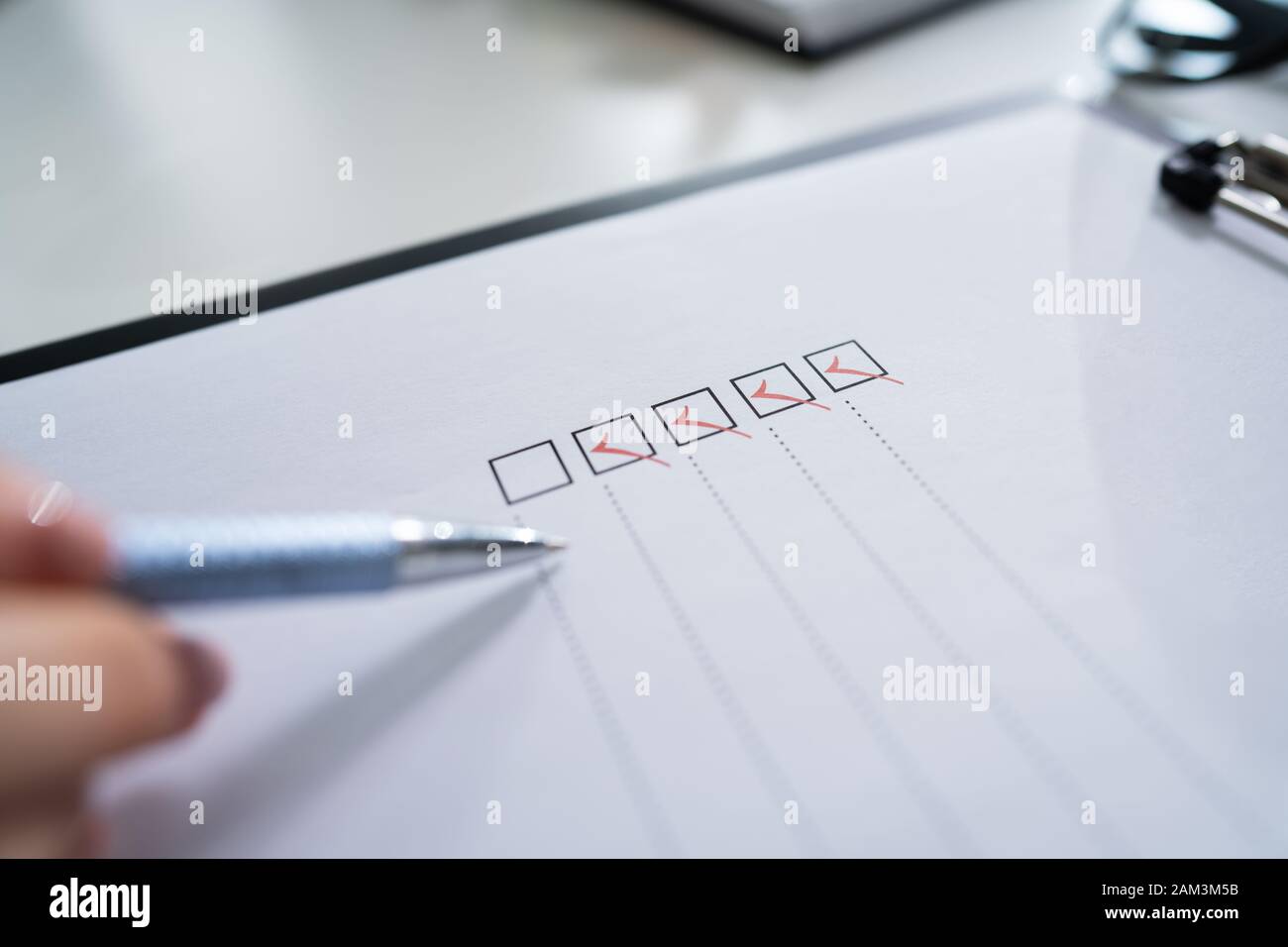 Checklist survey hi-res stock photography and images - Alamy
