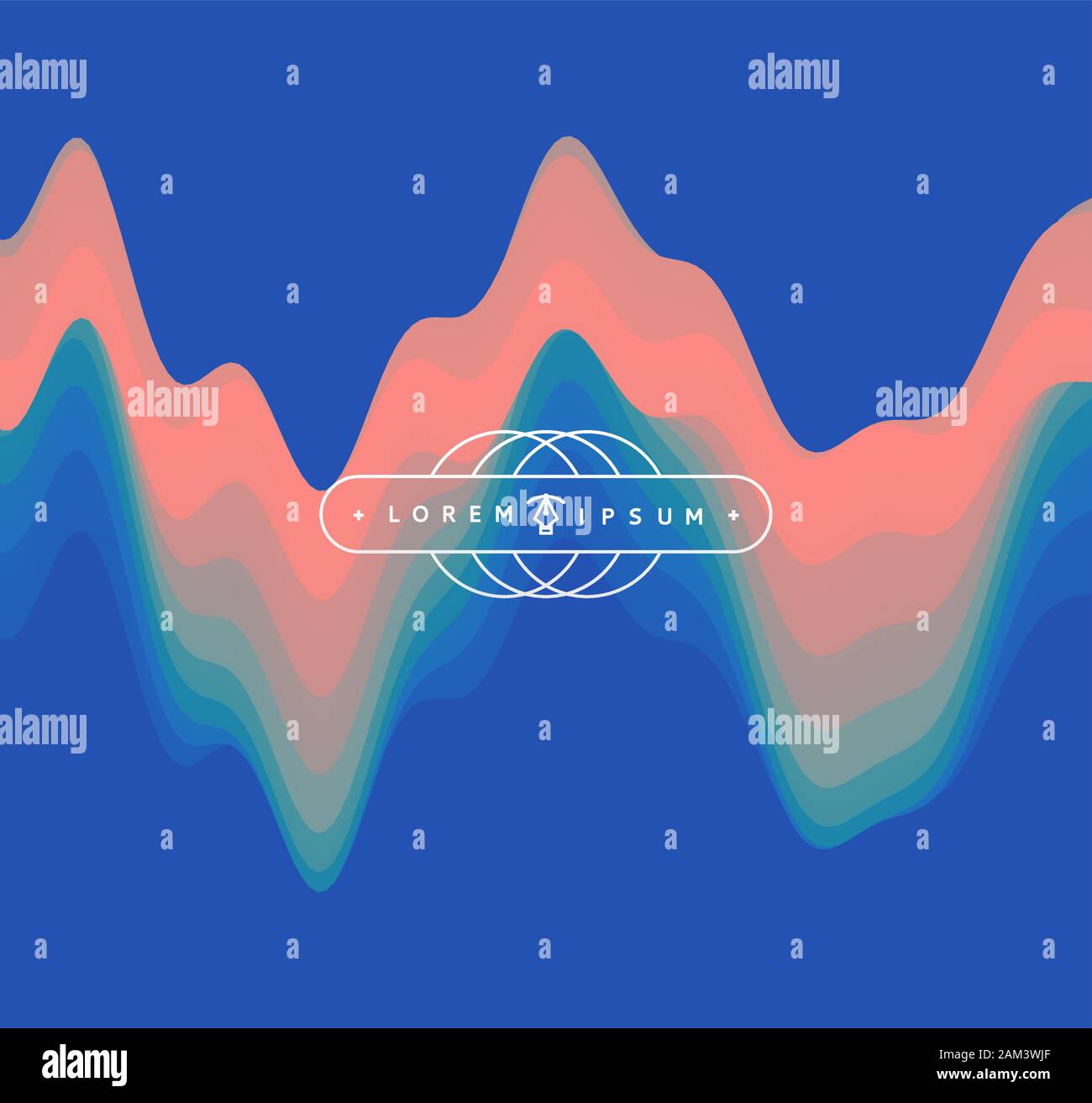 Aurora Borealis. Abstract wavy background with modern gradient colors ...