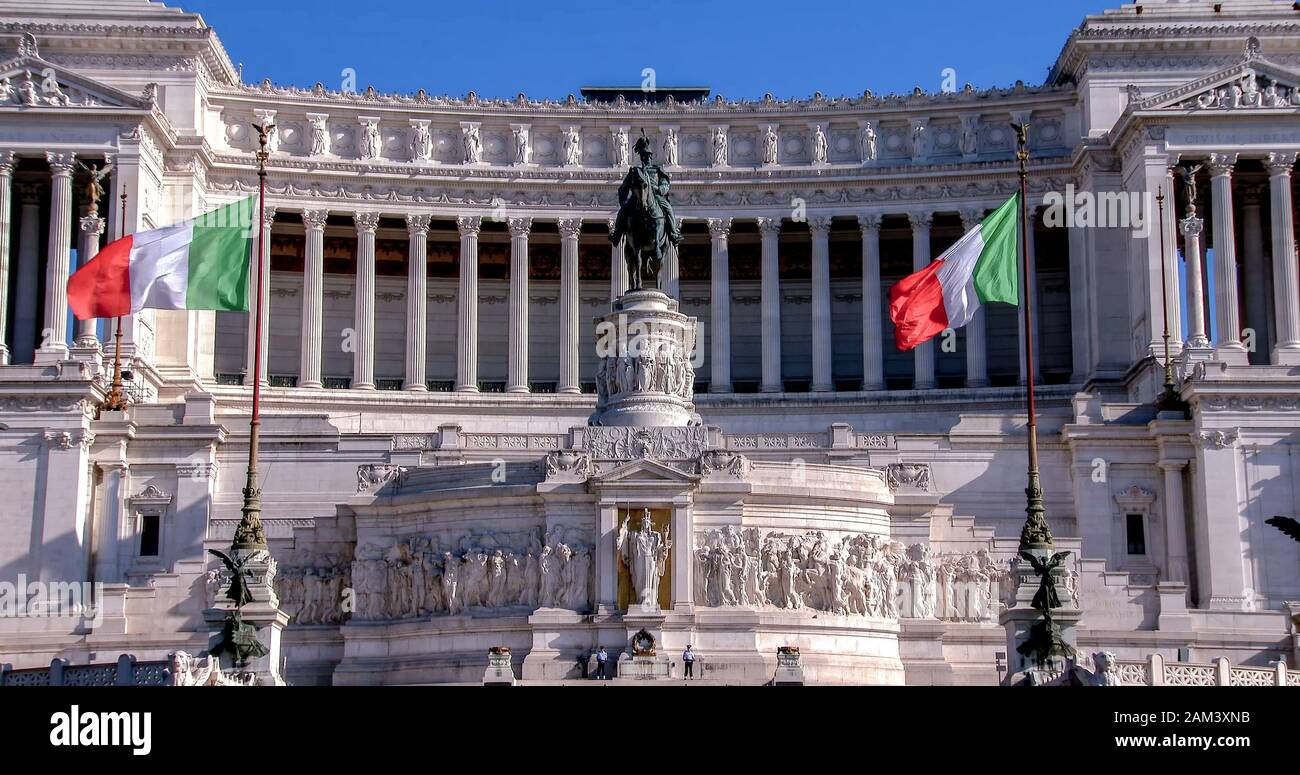 The Victor Emmanuel II National Monument in Rome, Italy Stock Photo - Alamy