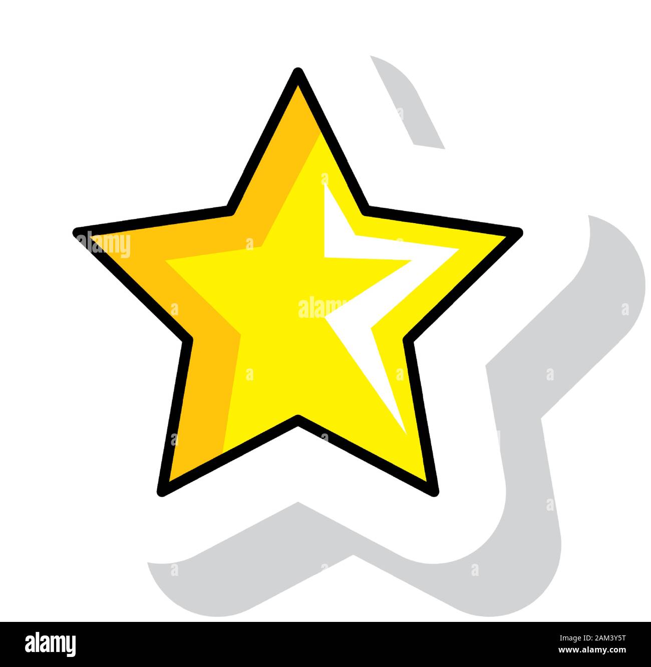 star yellow color style pop art Stock Vector Image & Art - Alamy