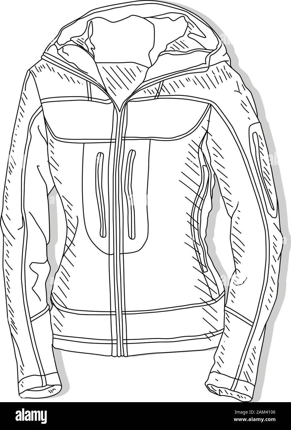 Sport jacket. Sport jacket fashion vector illustration on white ...