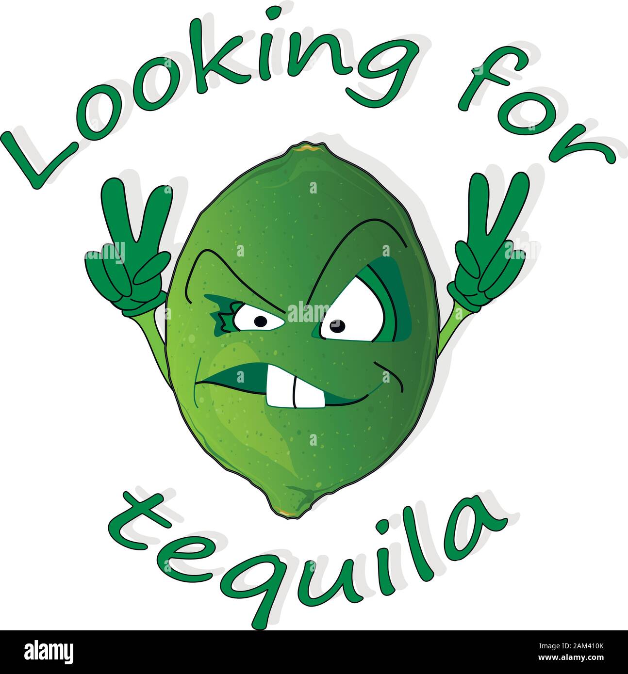 Tequila and lime banner design.Poster alcohol, vector illustration ...