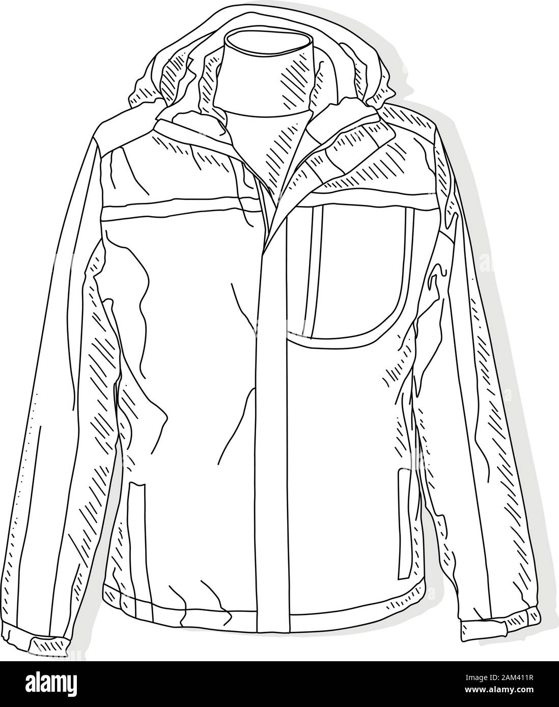 Sport jacket. Sport jacket fashion vector illustration on white ...