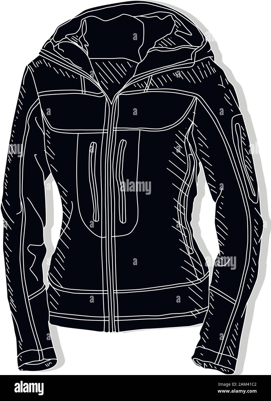 Sport jacket. Sport jacket fashion vector illustration on white ...