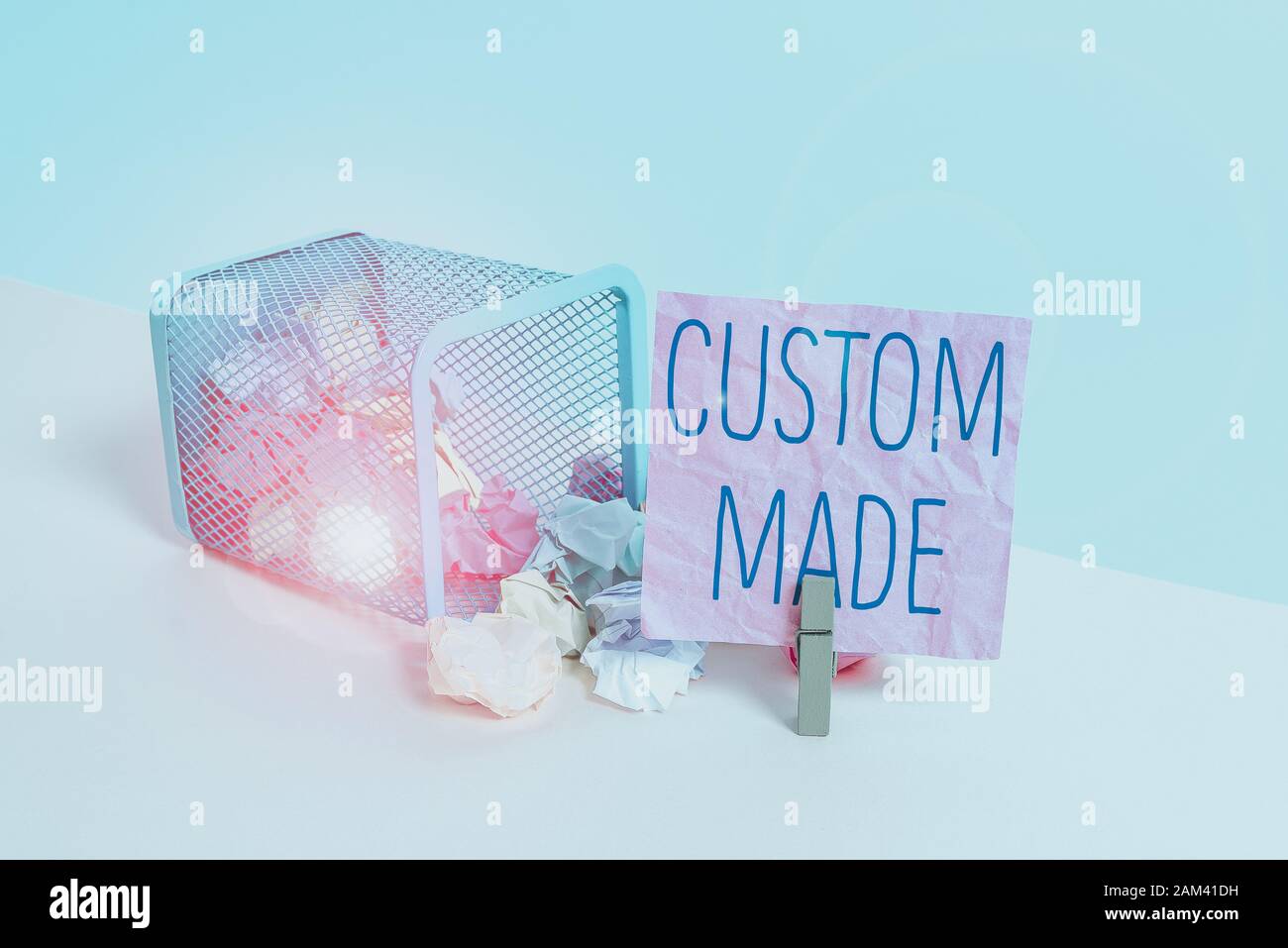 Conceptual hand writing showing Custom Made. Concept meaning it is made ...