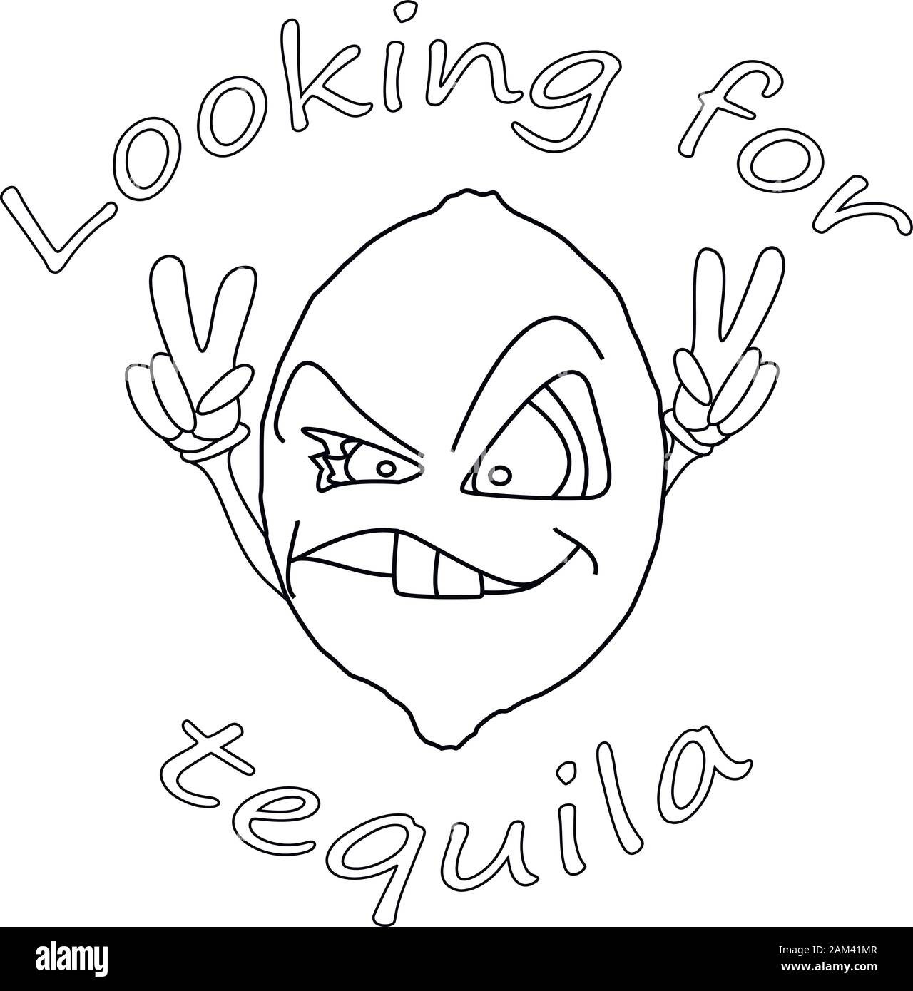 Tequila and lime banner design.Poster alcohol, vector illustration ...