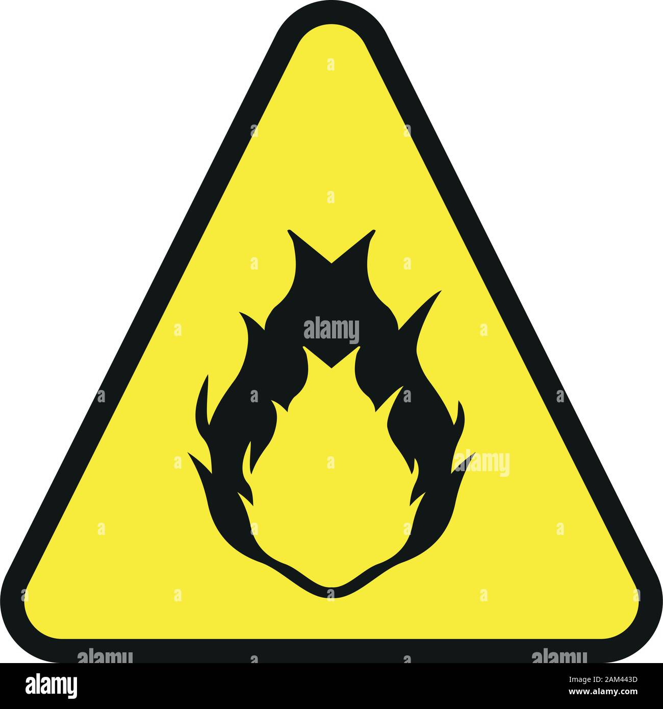Fire alert sign clip art Cut Out Stock Images & Pictures - Alamy